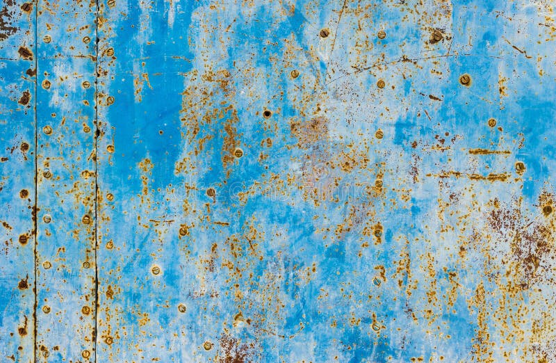 Textura Azul Do Metal Do Grunge Foto de Stock - Imagem de oxidado ...