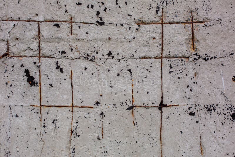 Textura Cinzenta Oxidada Do Fundo Do Muro De Cimento Foto De Stock
