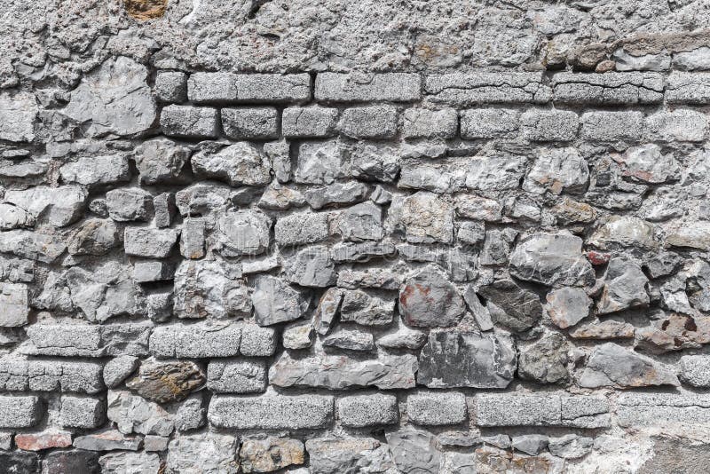 Textura Cinzenta Suja Velha Da Parede De Pedra Foto De Stock Imagem