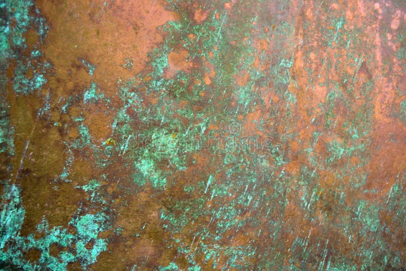 La Textura Brusca De Bronce De Fondo Bronce Se Oxida Por La Lluvia ...