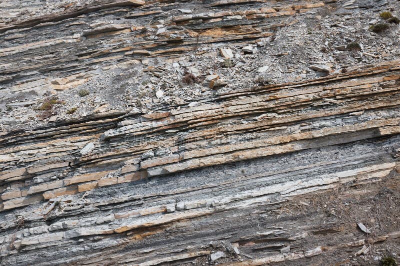 Textura De La Roca Con Diferentes Rocas Varias Capas De La Capa Rocosa ...