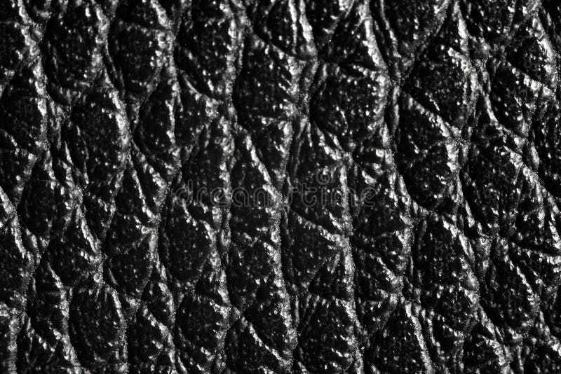 Textura De La Tela De Cuero Negra Foto de archivo - Imagen de brillante ...