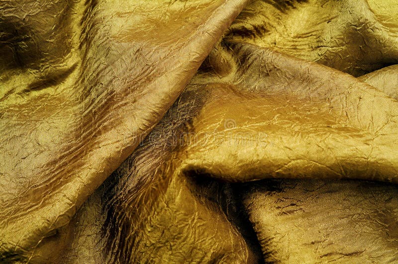 Textura de la tela del oro imagen de archivo. Imagen de doblez - 31598713