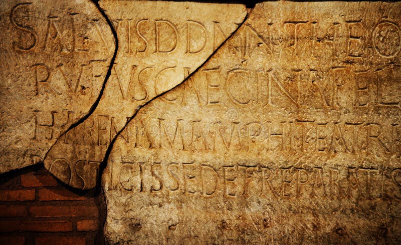 Textura De Las Cartas Romanas Imagen de archivo - Imagen de estilo ...