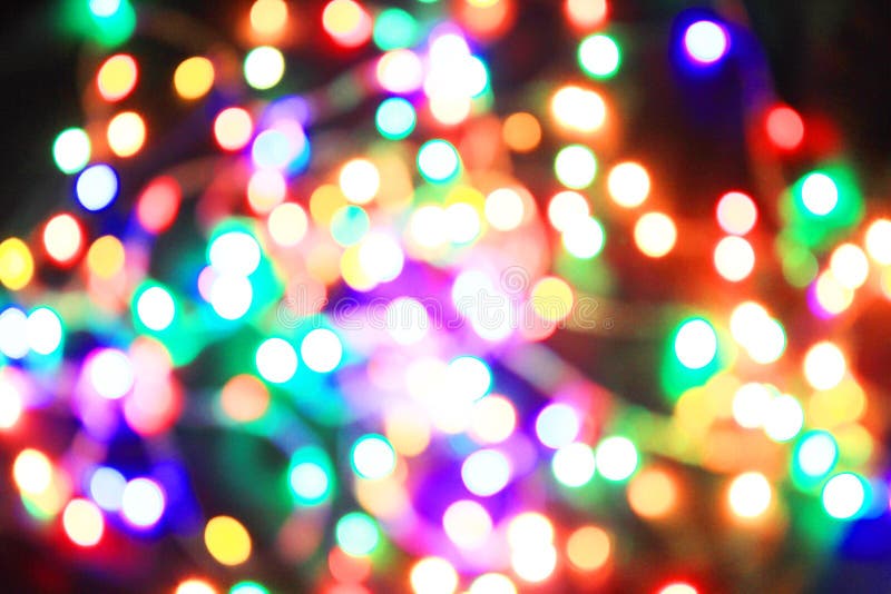 Textura De Las Luces De La Navidad Del Color Foto de archivo - Imagen ...