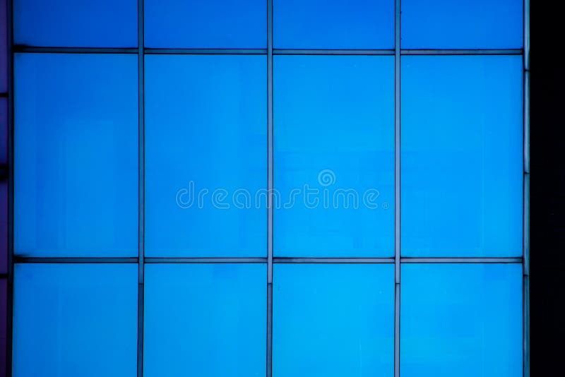 Textura De Las Ventanas De Cristal Azules Del Edificio Foto de archivo ...
