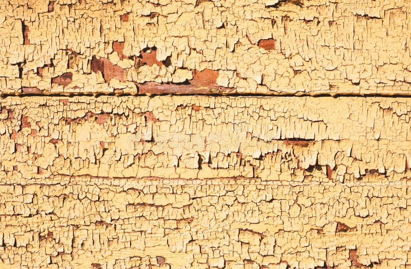 Textura De Madera Amarillo-ocre Pintada De La Cerca Imagen de archivo ...