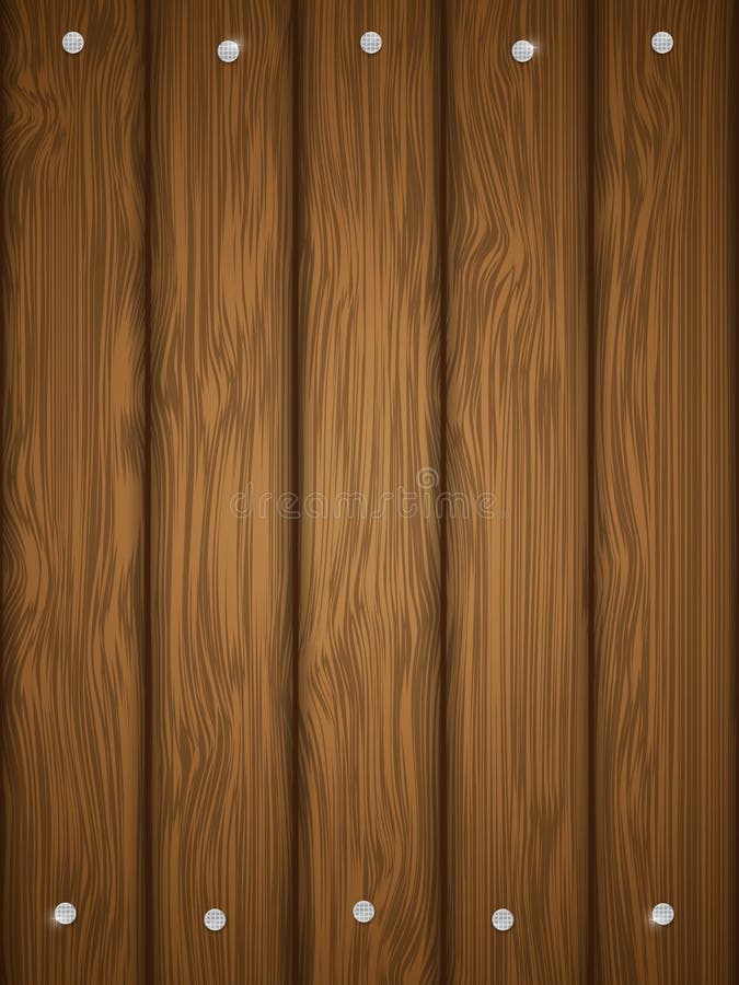 Textura De Madera Con Los Clavos. Ilustración del Vector - Ilustración ...