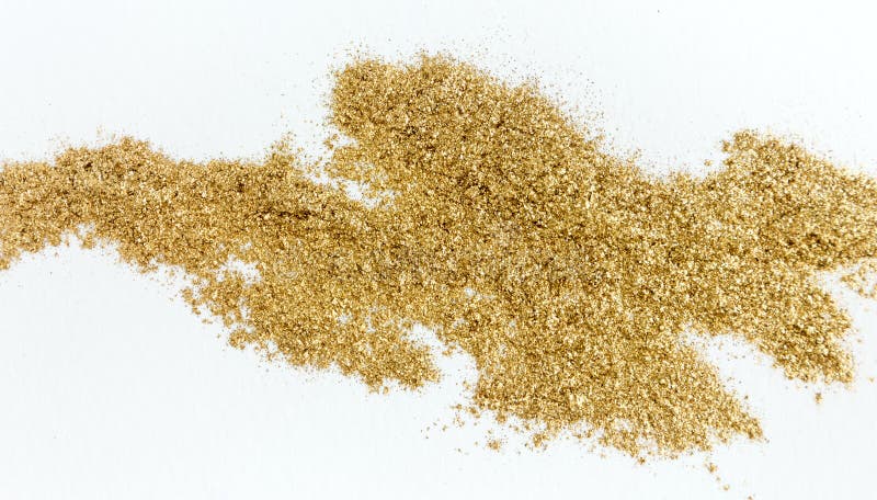 Textura De Oro De La Chispa Del Brillo En El Fondo Blanco Foto de ...