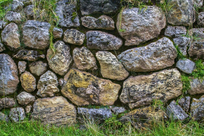 Textura De Pared De Piedras. Muro De Ruinas Incas. C Imagen de archivo ...
