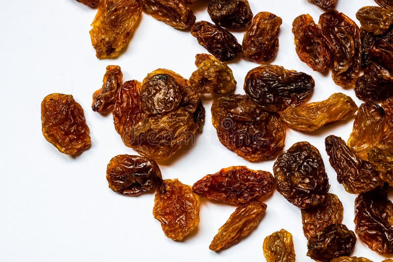 Textura De Pasas Macro Enfoque Selectivo. Fondo De Pasas Imagen de ...