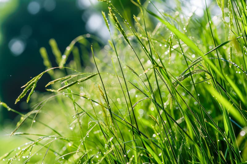 Textura De Pasto Con Hojas Y Semillas Stock de ilustración ...