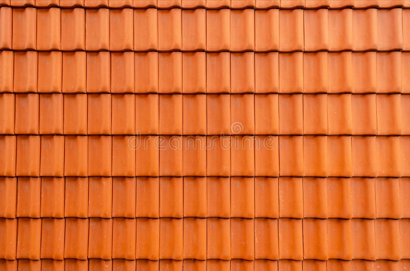 Textura De Techo Construida Con Tejas Rojas Foto de archivo - Imagen de ...