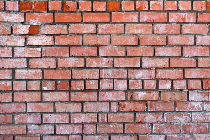 Textura De Uma Parede De Tijolo Vermelho Velha Foto De Stock Imagem