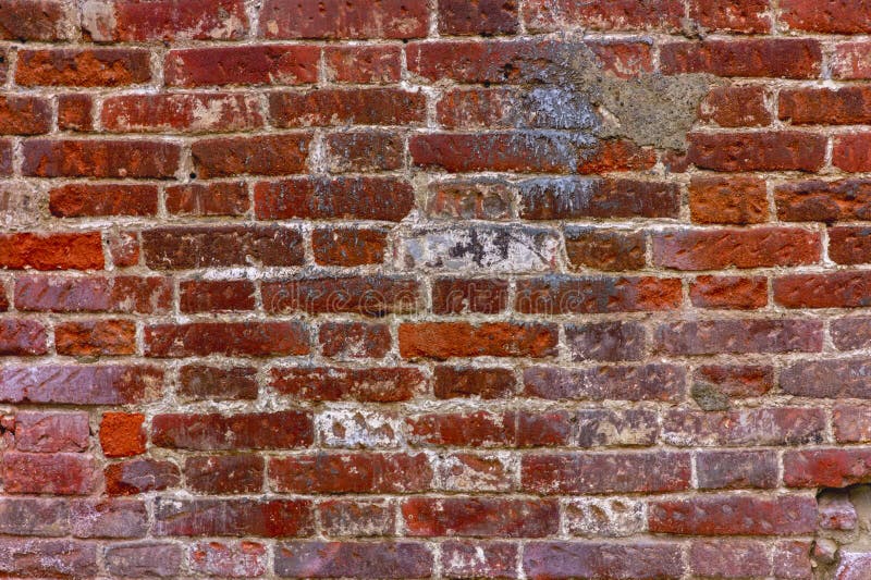 Textura De Uma Parede De Tijolo Vermelho Velha Foto De Stock Imagem