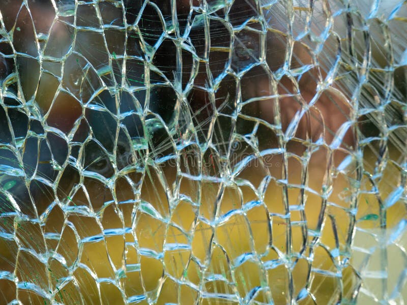 Textura De Vidrio Roto. Textura De Vidrio Craqueado. Foto de archivo ...