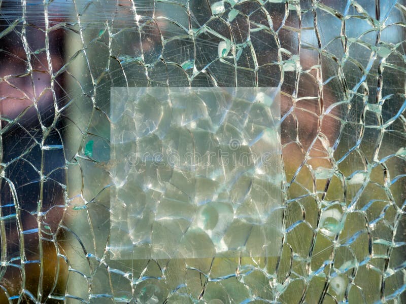 Textura De Vidrio Roto. Textura De Vidrio Craqueado. Imagen de archivo ...