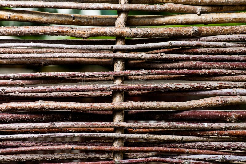Textura De Vime Da Cerca Do Vintage Foto de Stock - Imagem de marrom ...