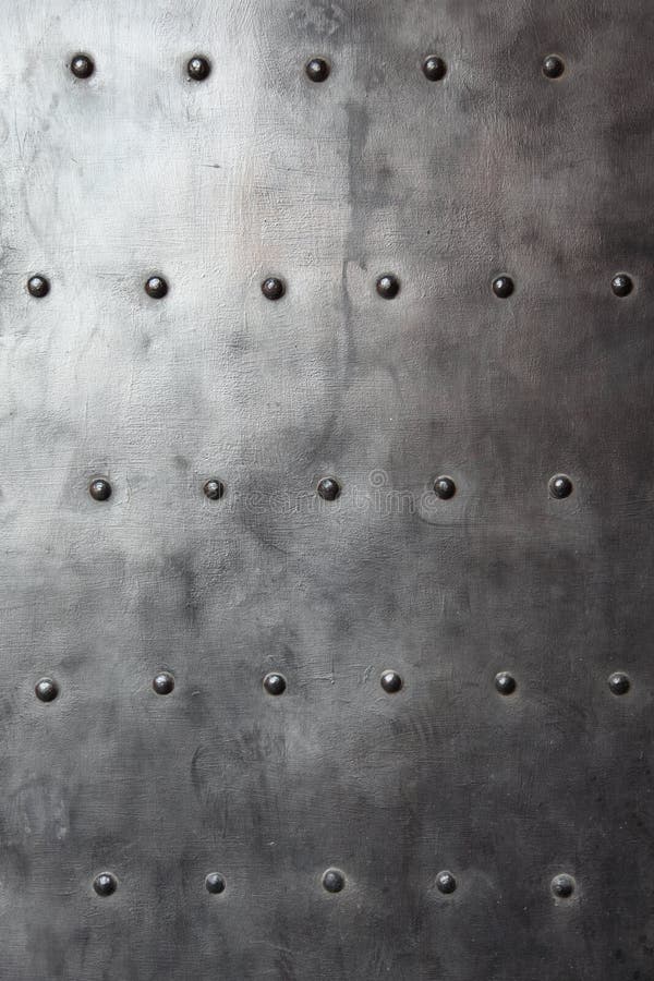 Textura Del Metal Con Los Remaches Como Fondo Del Punky Del Vapor Foto ...