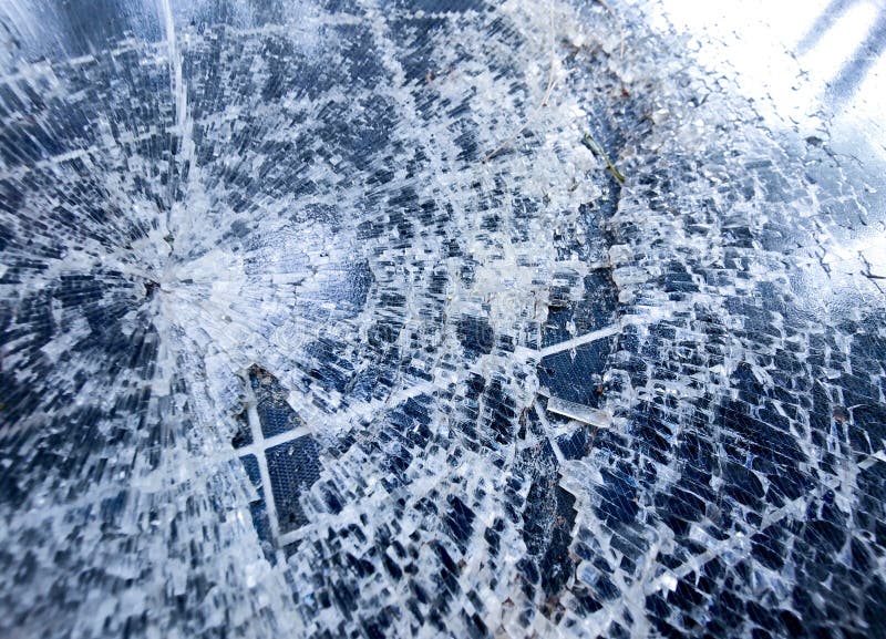 Textura Del Panel Solar Destruido Roto En El Suelo. Imagen de archivo ...