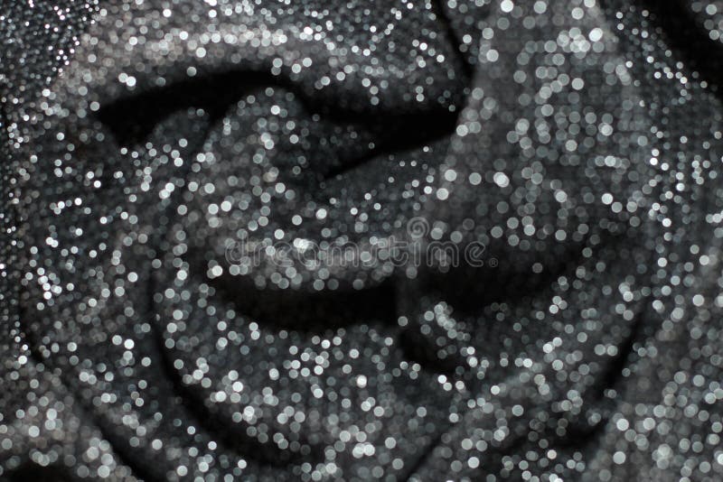 Textura Do Tecido Lurex Brilhante Cor Prateada E Preta. Foto de Stock ...