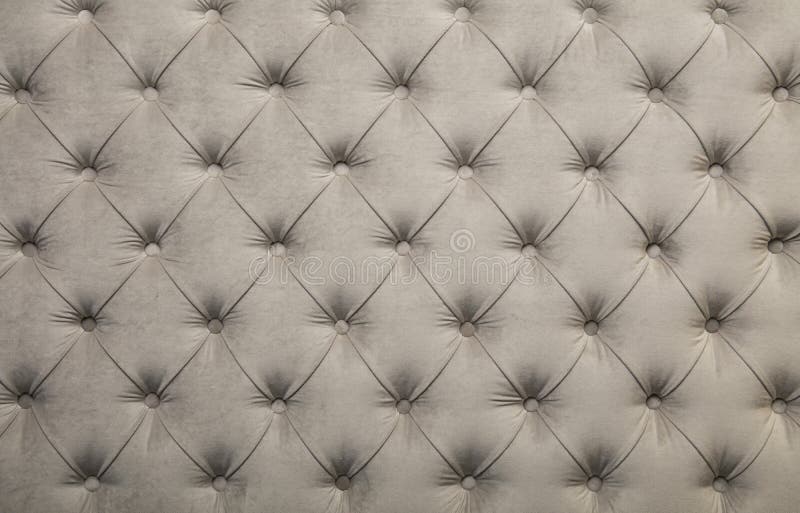 Textura Empenachada Capitone Blanco De La Tapicería De La Tela Stock de ...