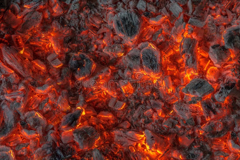 Textura Incandescente Das Brasas Foto de Stock - Imagem de fogueira ...