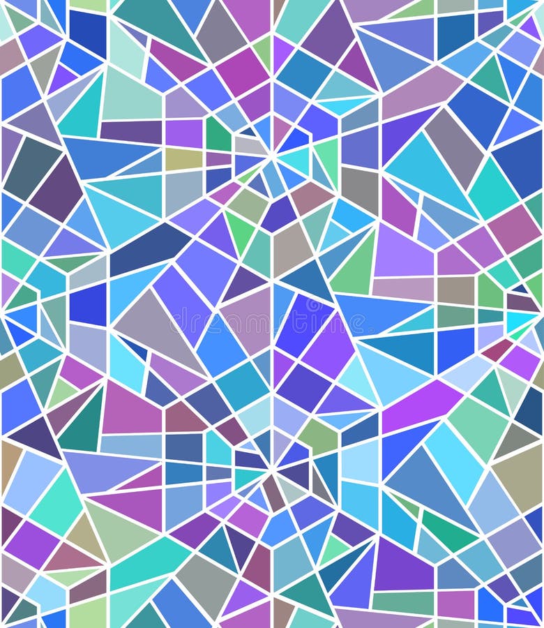 Textura Inconsútil Con Un Vitral Quebrado Ilustración del Vector ...