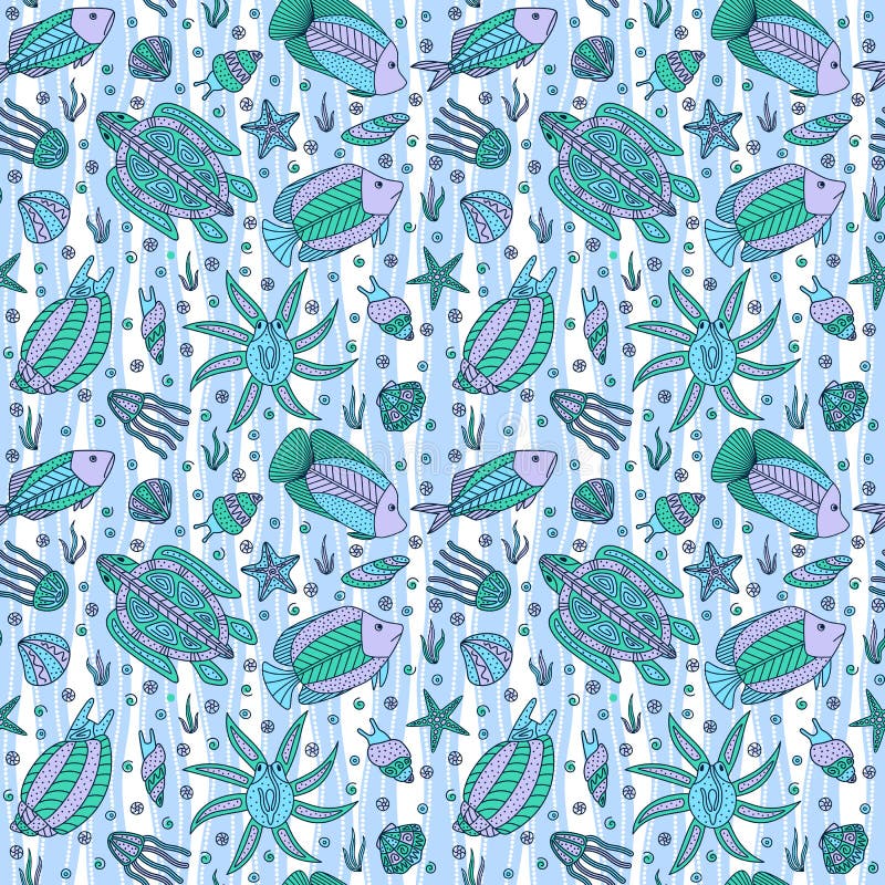 Textura inconsútil - mar ilustración del vector. Ilustración de ...