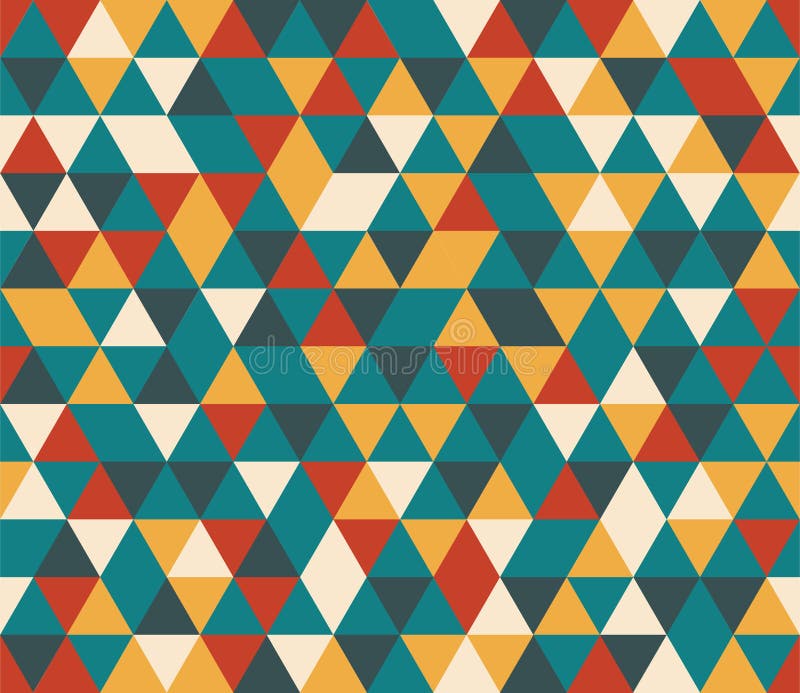 Textura Inconsútil Triangular Del Vintage Ilustración del Vector ...