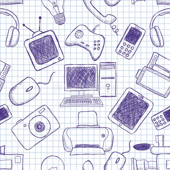 Textura Incons?til De La Electr?nica Stock de ilustración - Ilustración de control, vector: 28622509