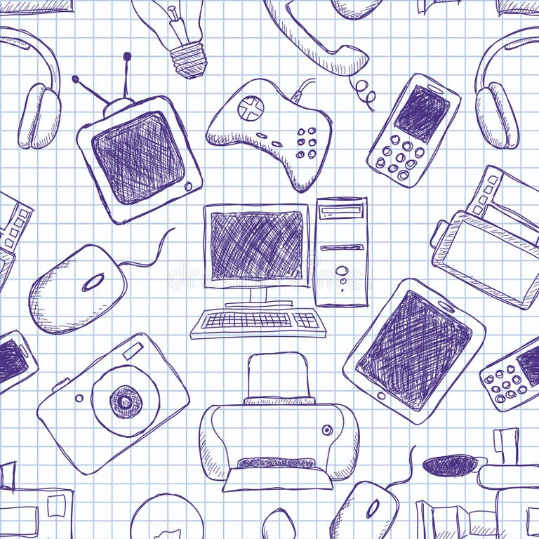 Textura Incons?til De La Electr?nica Stock de ilustración - Ilustración de control, vector: 28622509