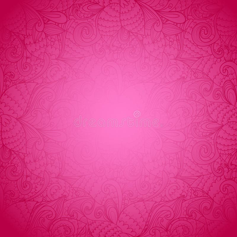 Textura a Mano Abstracta Rosada Floral Inconsútil Ilustración del ...