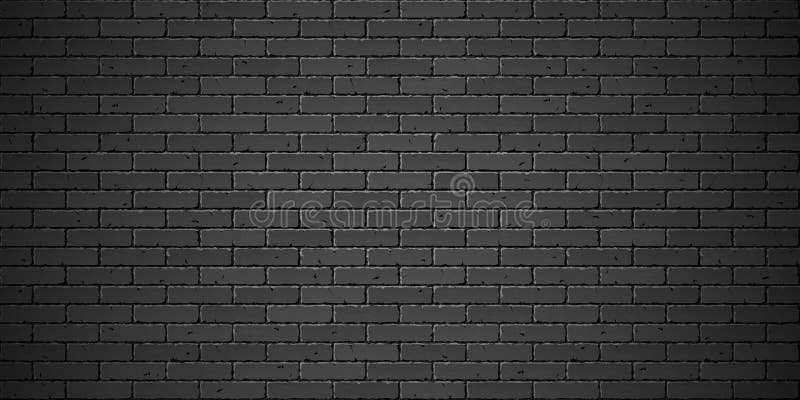 Textura Negra De La Pared De Ladrillo Ilustración del Vector ...