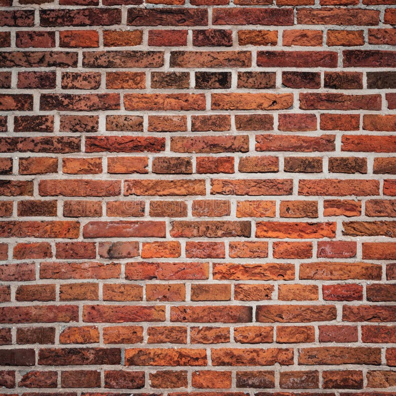 Textura Oscura Del Fondo De Pared De Ladrillos Rojos Antiguos Imagen De