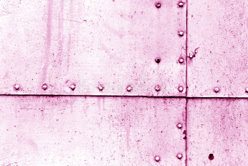 Textura Oxidada Da Parede Do Metal No Tom Cor-de-rosa Imagem de Stock ...