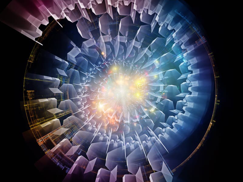 Textura Radial Conceptual Do Fractal Ilustração Stock - Ilustração de ...