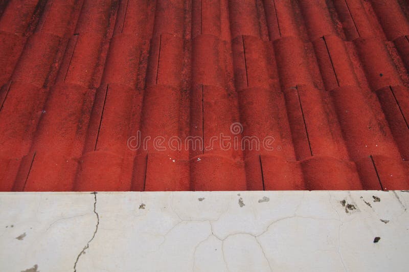 Textura Roja De Los Azulejos De Azotea Foto de archivo - Imagen de ...