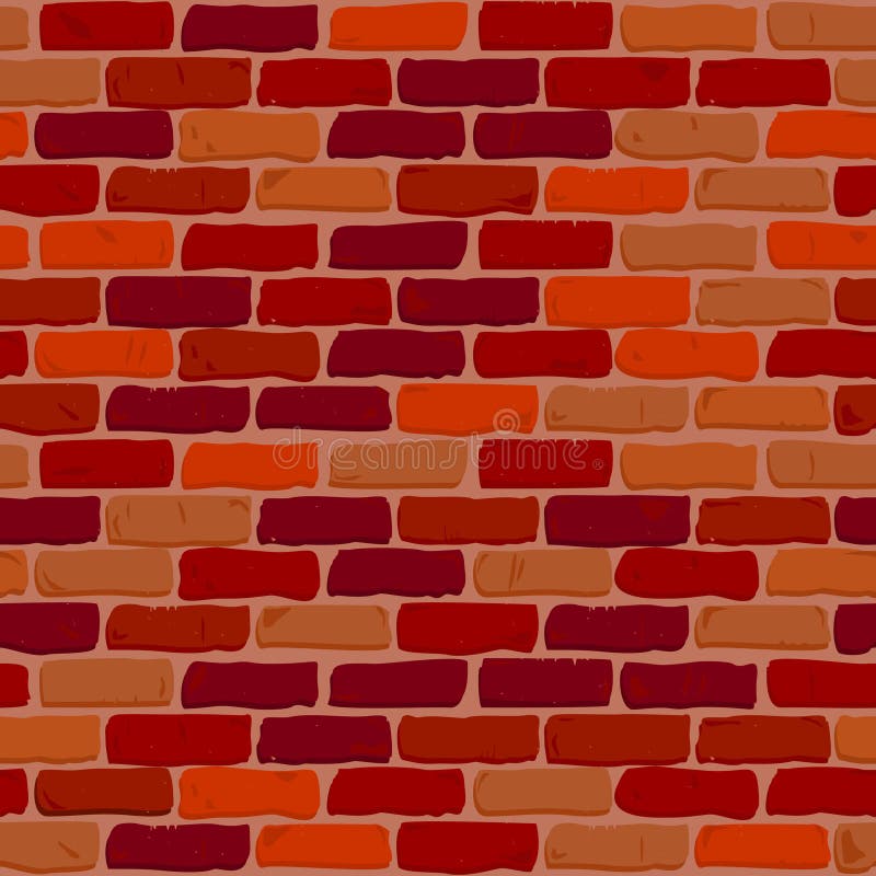 Textura Sem Emenda Da Parede De Tijolo Escura Vetor 8 Ilustração Stock