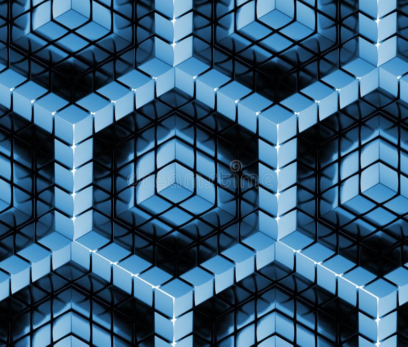 Textura Sem Emenda Do Fundo Do Cubo Do Hexágono Ilustração Stock ...