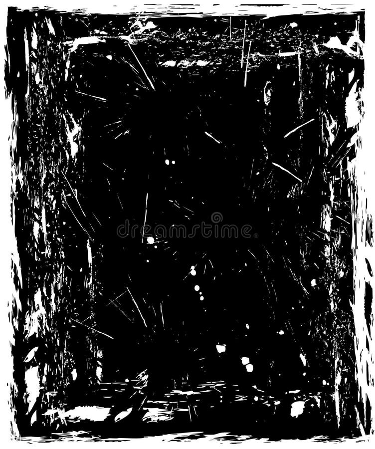 Textura y marco de Grunge. ilustración del vector. Ilustración de ...