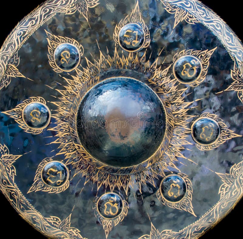 Textura Y Modelo Del Gongo Grande Imagen de archivo - Imagen de ...