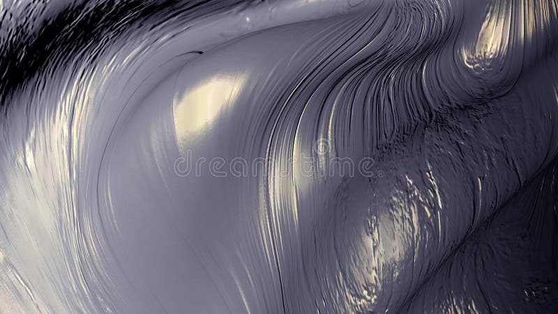 Textural Abstract Substance Blue Color 3D. Stock Illustration ...