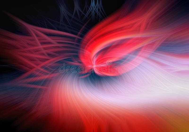 The Red Explosive Abstraction. Art of Illustration.Color of Fire. Stock ...