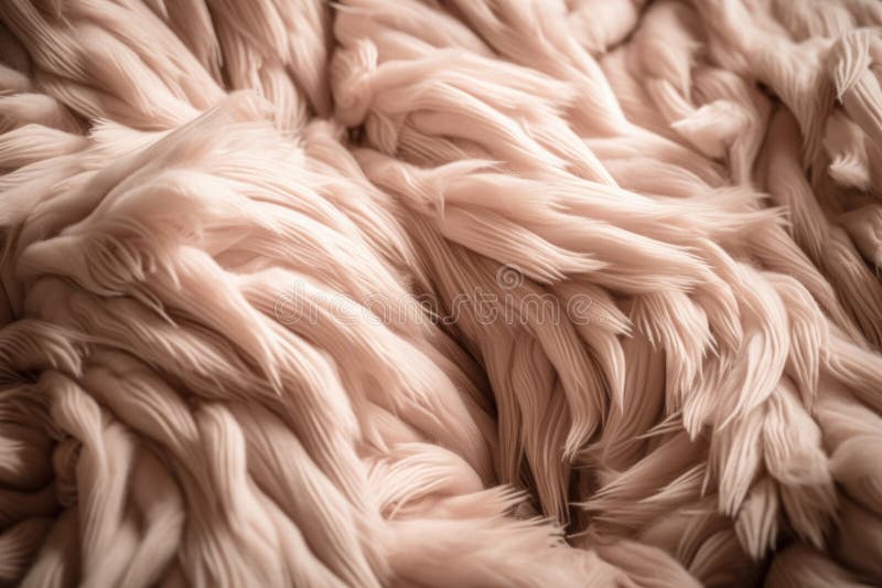 Textural Close-up of Soft and Fluffy Fabric Stock Illustration ...