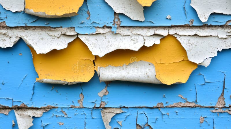 Textural Delight: Crumbling Paint Wall with a Chipped Food Explosion ...