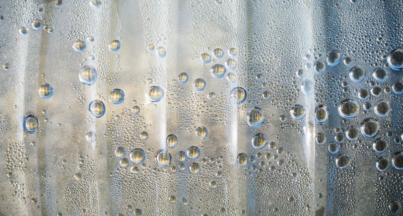 Textural Image of Water Droplets in a Bottle Stock Image - Image of ...