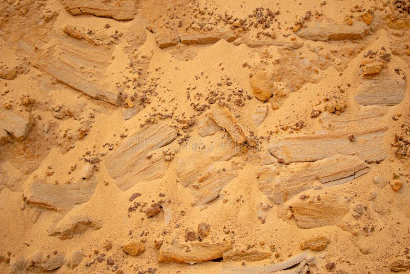 Textural Sand, with Relief Surface, Multi-colored Layers and Different ...