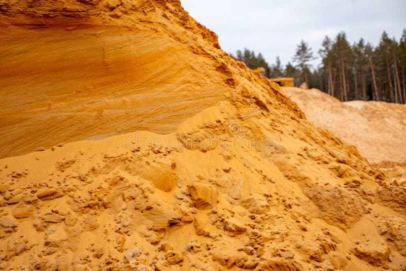 Textural Sand, with Relief Surface, Multi-colored Layers and Different ...