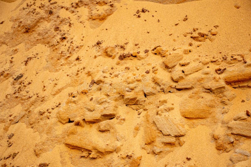 Textural Sand, with Relief Surface, Multi-colored Layers and Different ...